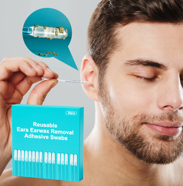 🎁Reusable Earwax Removal Adhesive Swabs – goodsgoo