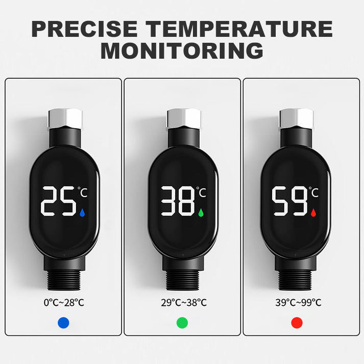 Waterproof LED Display Celsius Shower Thermometer – goodsgoo
