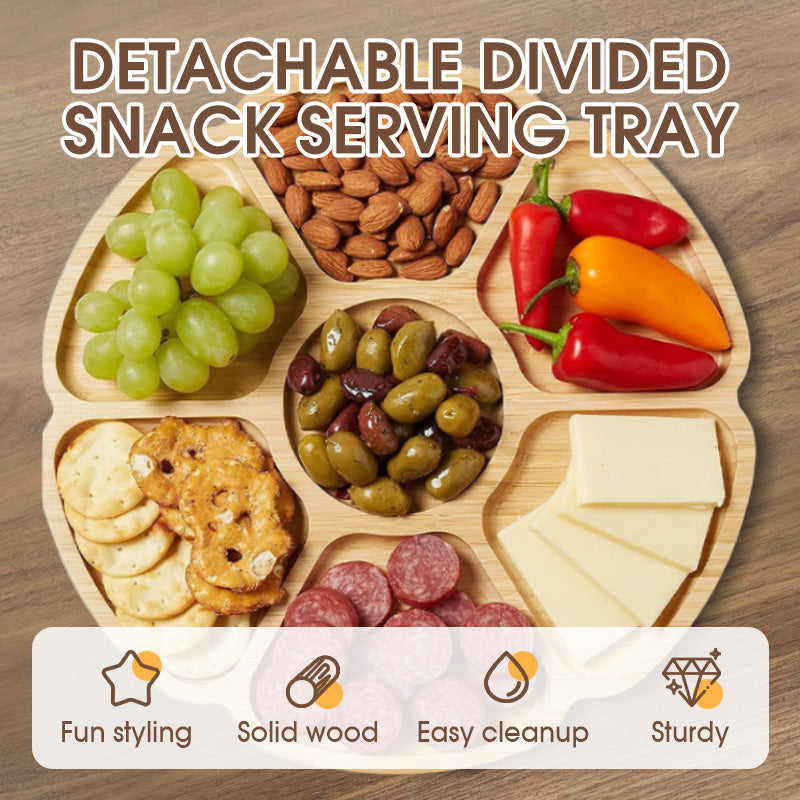 Detachable Divided Snack Serving Tray – goodsgoo
