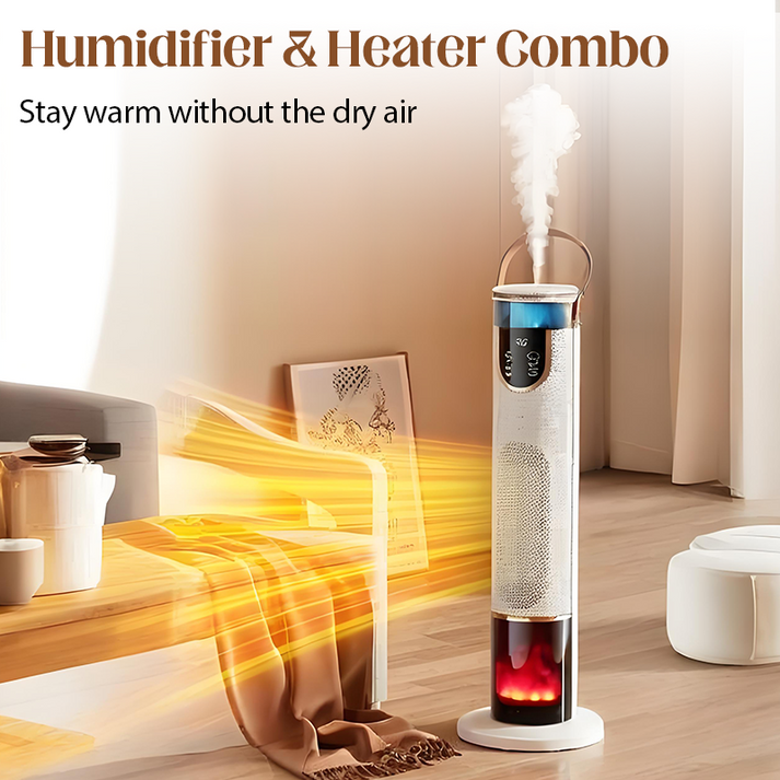 2000W Electric Space Heater with Humidifier & 3D Flame Effect – goodsgoo